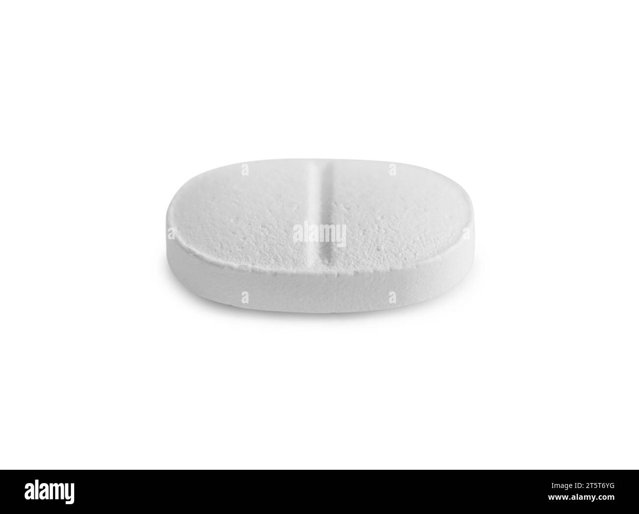 One pill on white background. Medicinal treatment Stock Photo - Alamy