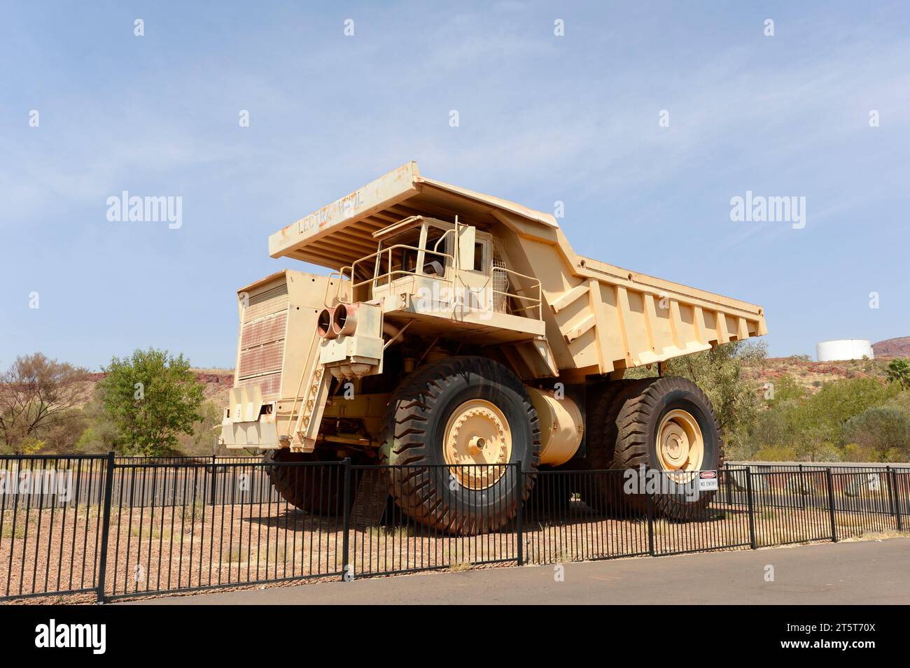A huge Mark 36 Lectra Haul Truck on display at Tom Price, a mining town ...