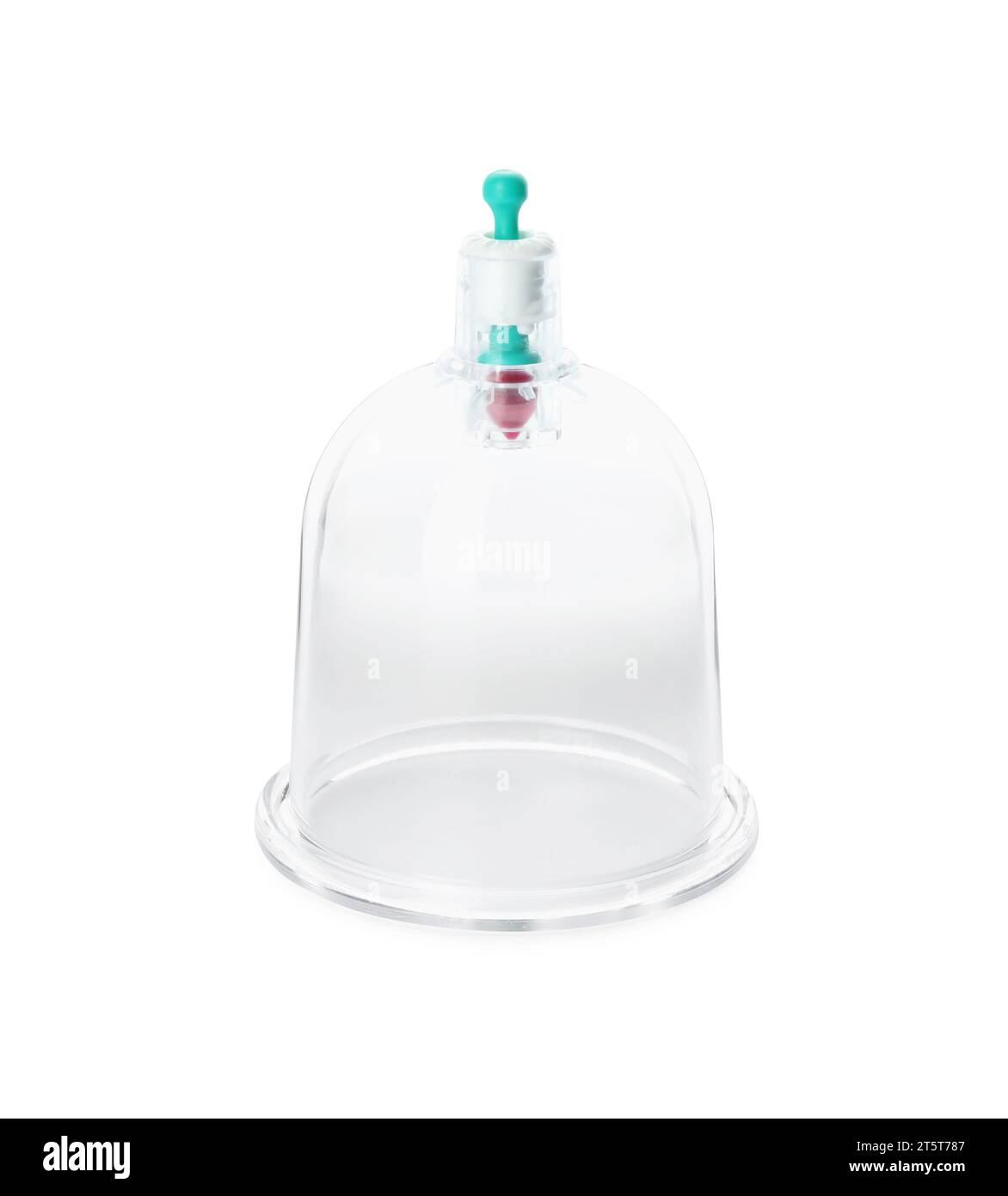 One plastic cup isolated on white. Cupping therapy Stock Photo - Alamy