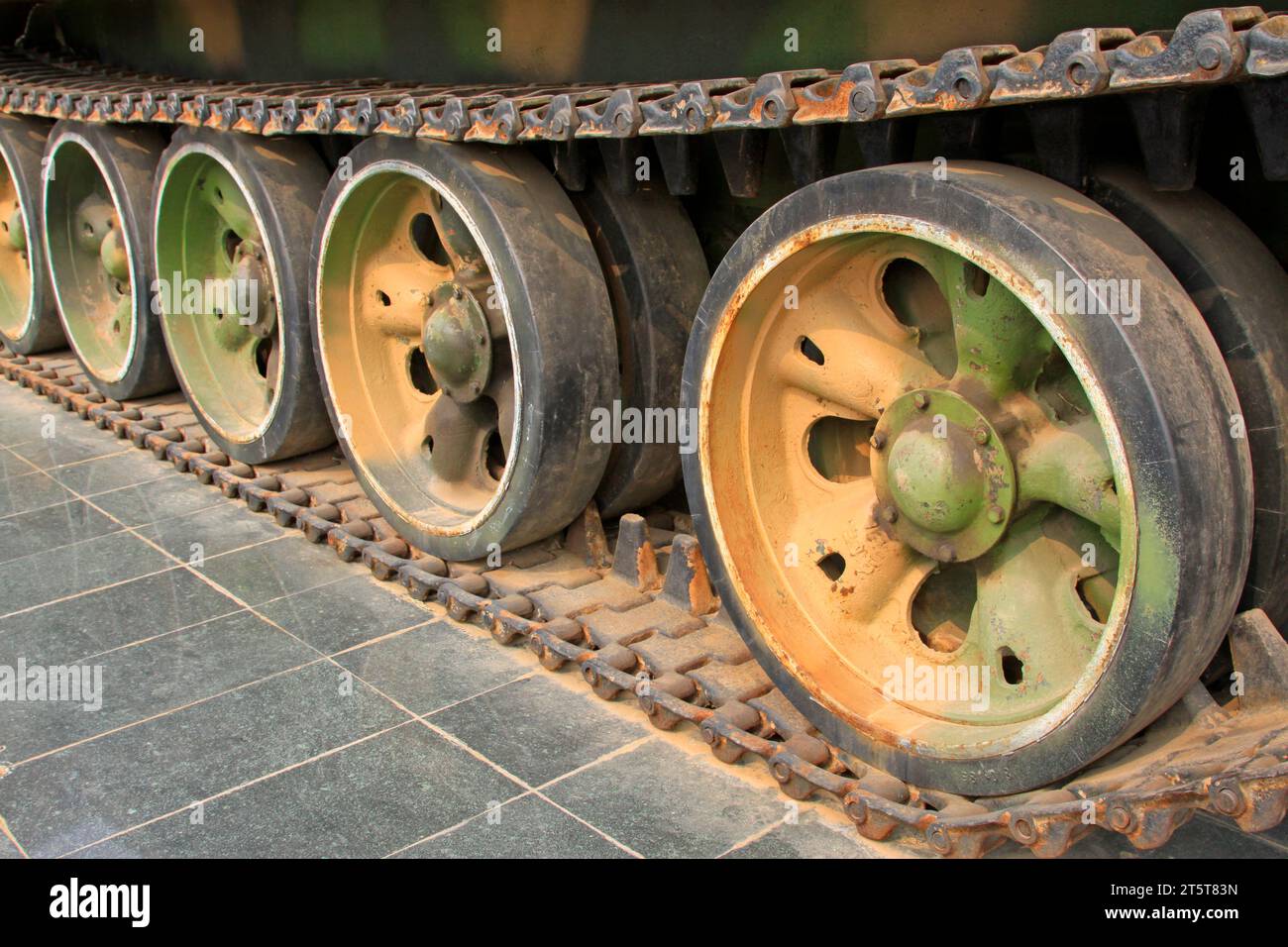 Tank caterpillar band, closeup of photo Stock Photo - Alamy