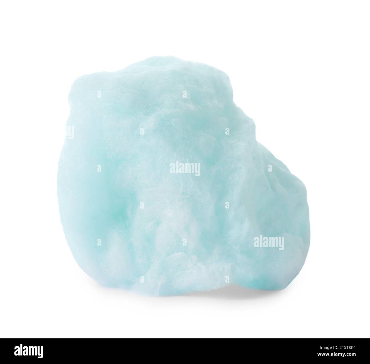 One sweet cotton candy isolated on white Stock Photo - Alamy