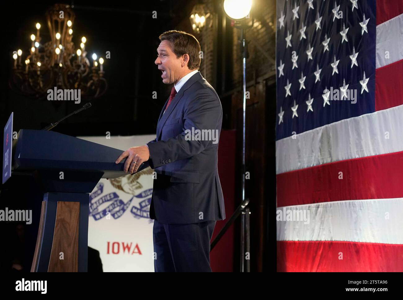 Republican presidential candidate Florida Gov. Ron DeSantis speaks ...