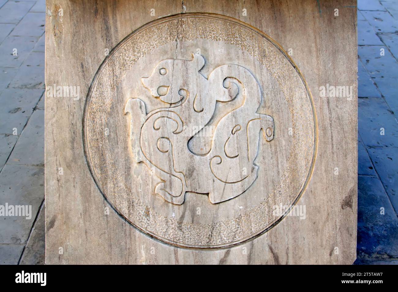 Stone carving patterns, closeup of photo Stock Photo - Alamy