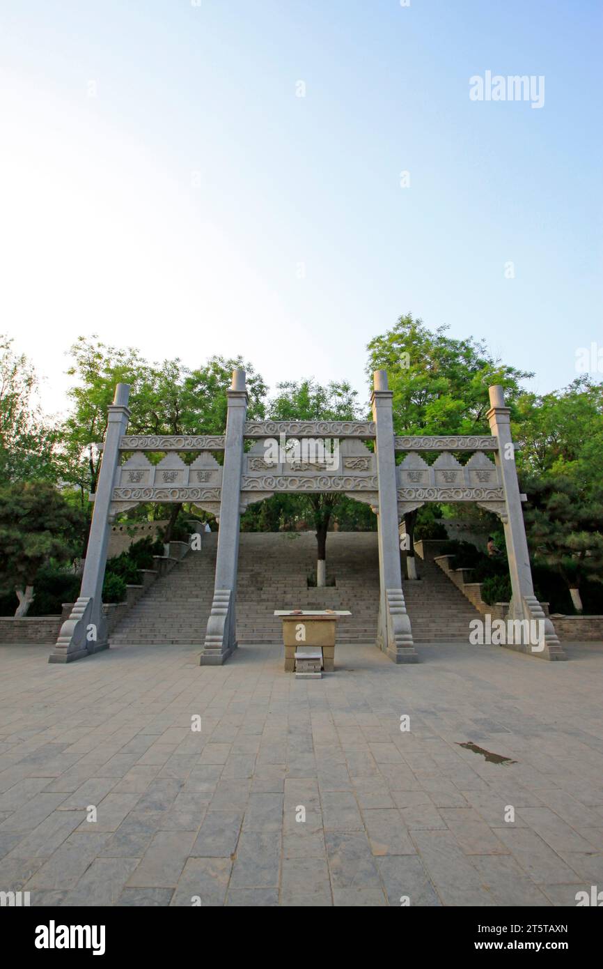 Chinese traditional stone arch, closeup of photo Stock Photo - Alamy