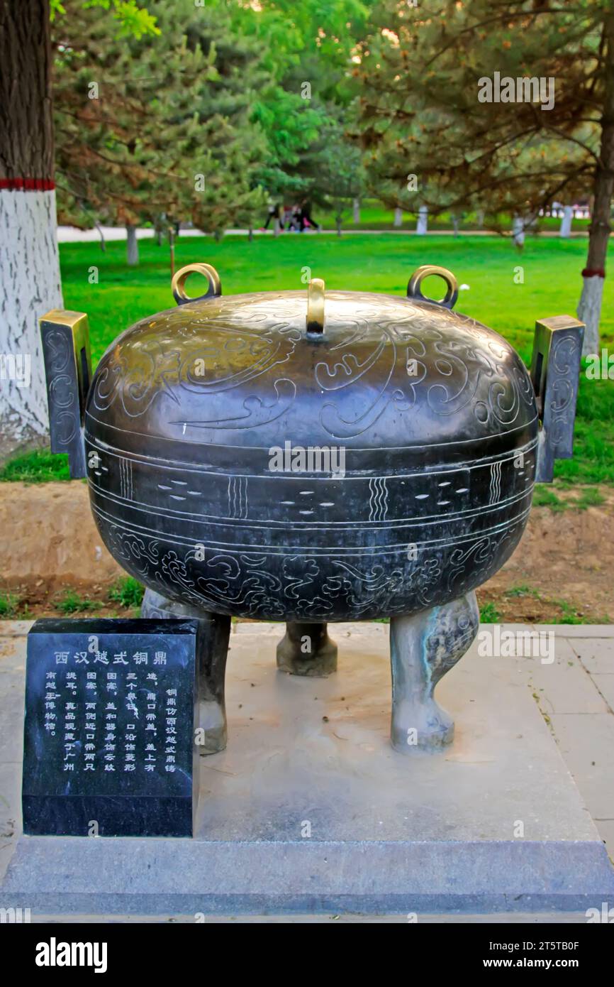 Traditional Chinese bronze ritual vessels, closeup of photo Stock Photo ...