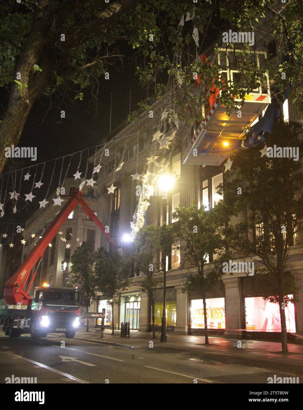 Oxford street outside Selfridges store in September 2023 and the ...