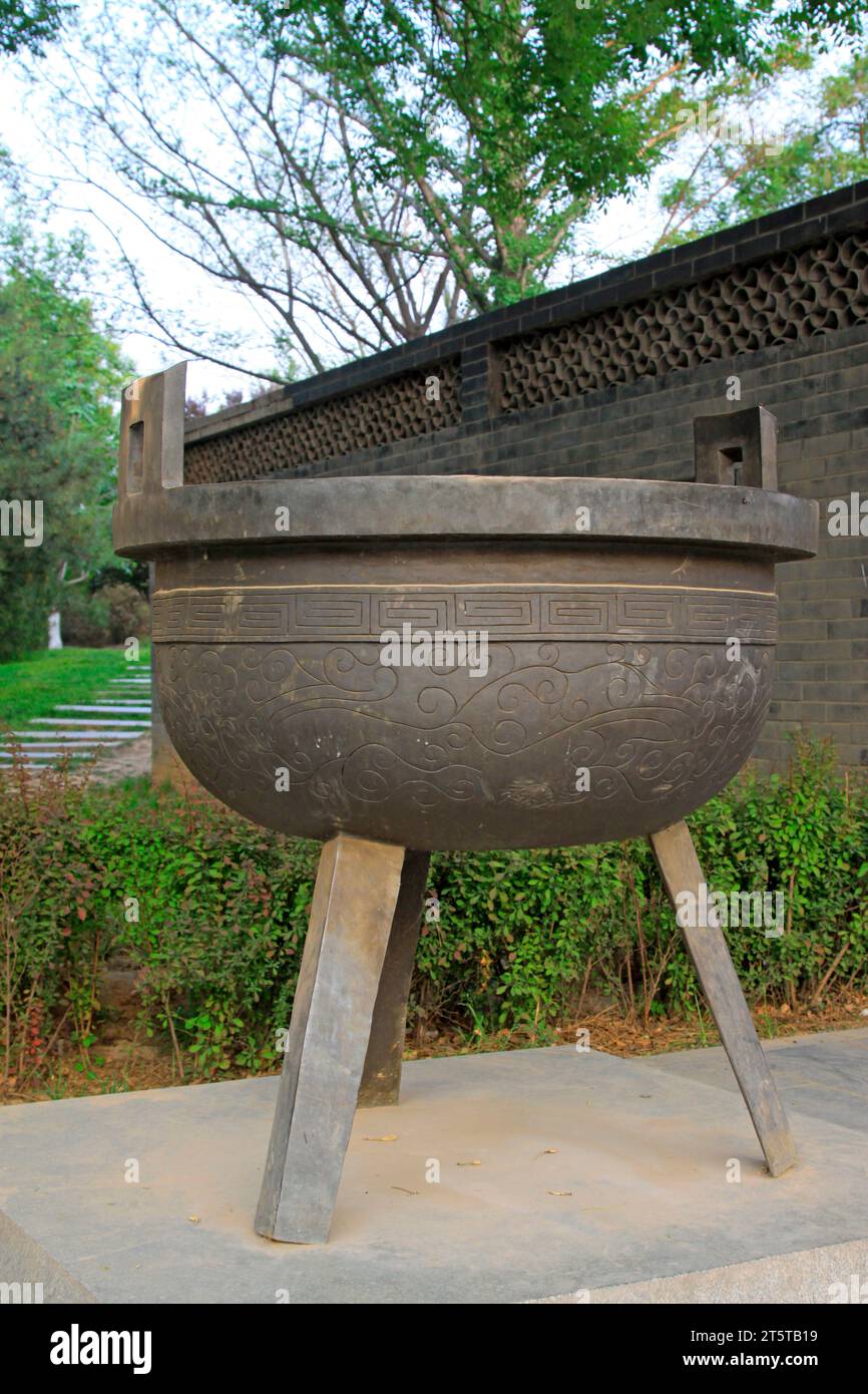 Traditional Chinese bronze ritual vessels, closeup of photo Stock Photo ...