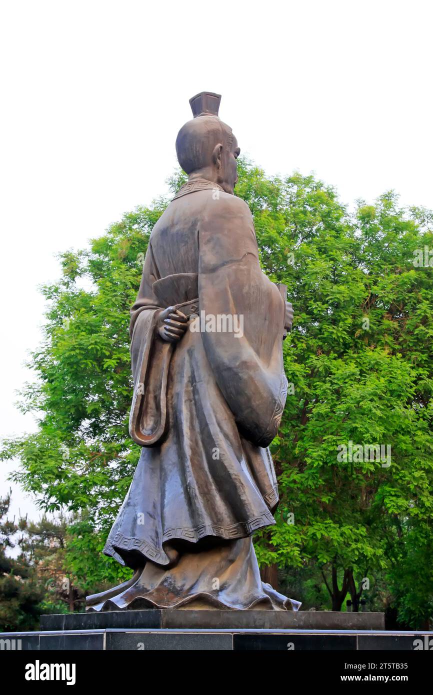 ancient Chinese characters statue in the park, closeup of photo Stock ...