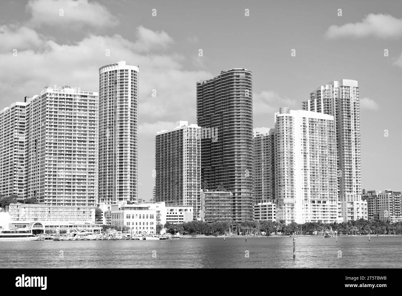 Miami, Florida USA - April 15, 2021: metropolis cityscape of city ...