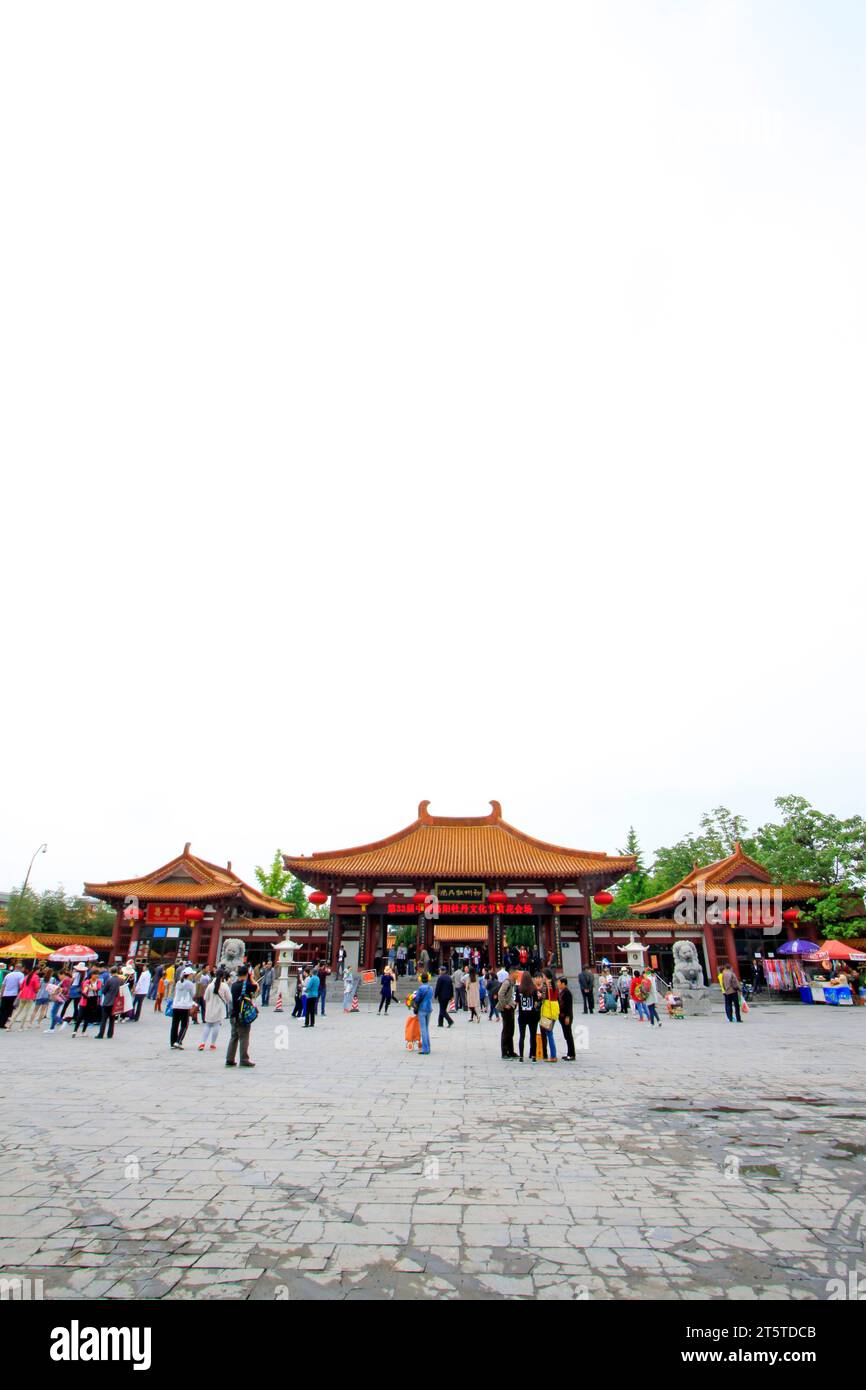 peony garden gate, luoyang city, henan province, China Stock Photo - Alamy