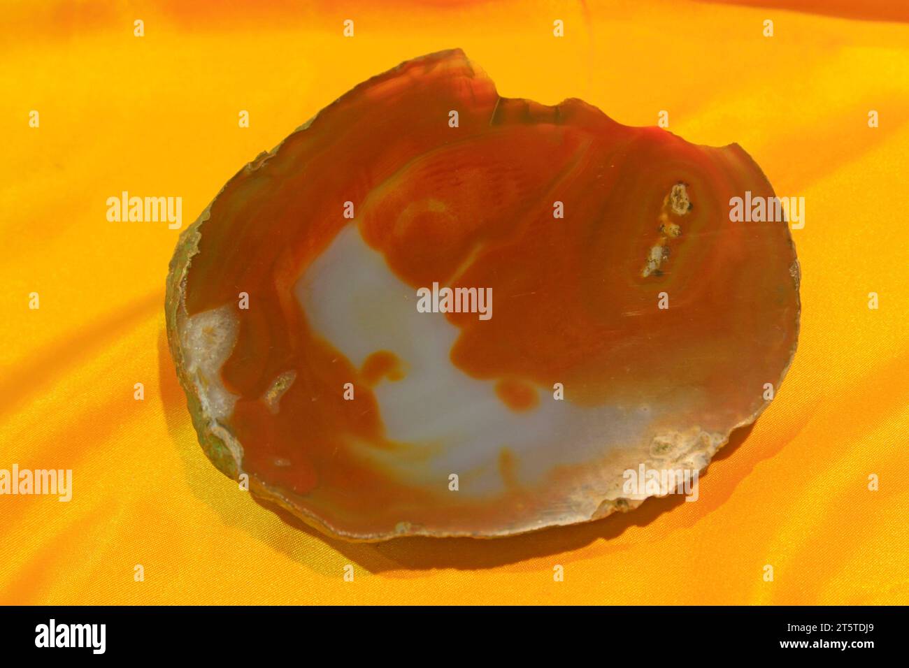 Agate stone cross section, closeup of photo Stock Photo - Alamy
