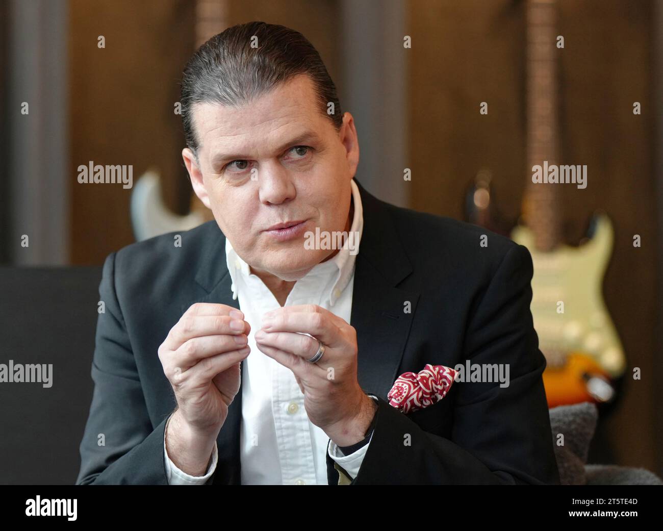 Edward Cole, the President of Asia Pacific at Fender, attends an ...