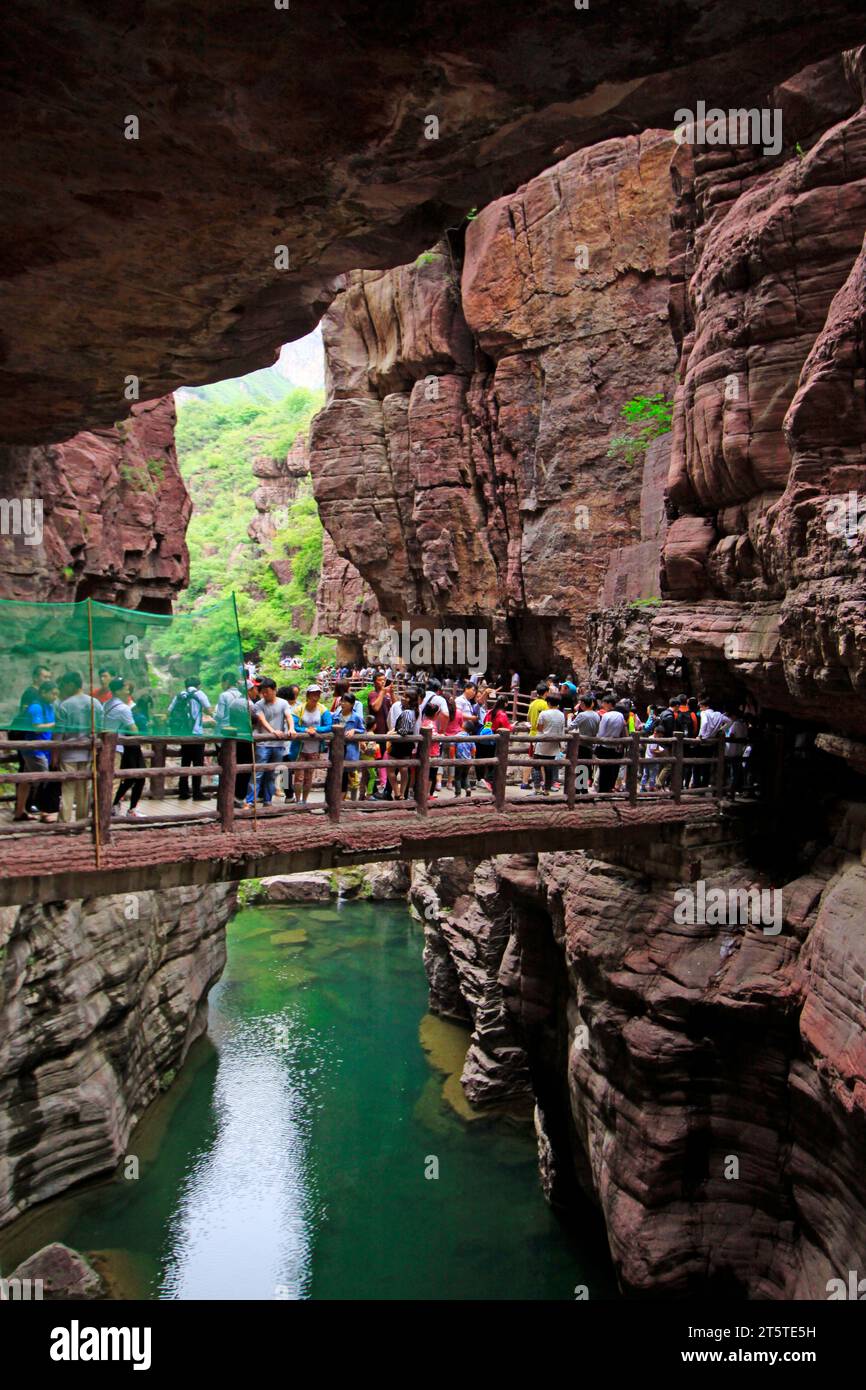Yuntai mountain scenic spot Natural scenery, jiaozuo city, henan ...