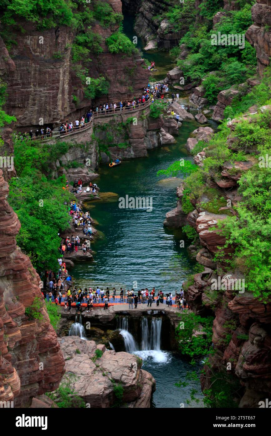 Yuntai mountain scenic spot Natural scenery, jiaozuo city, henan ...