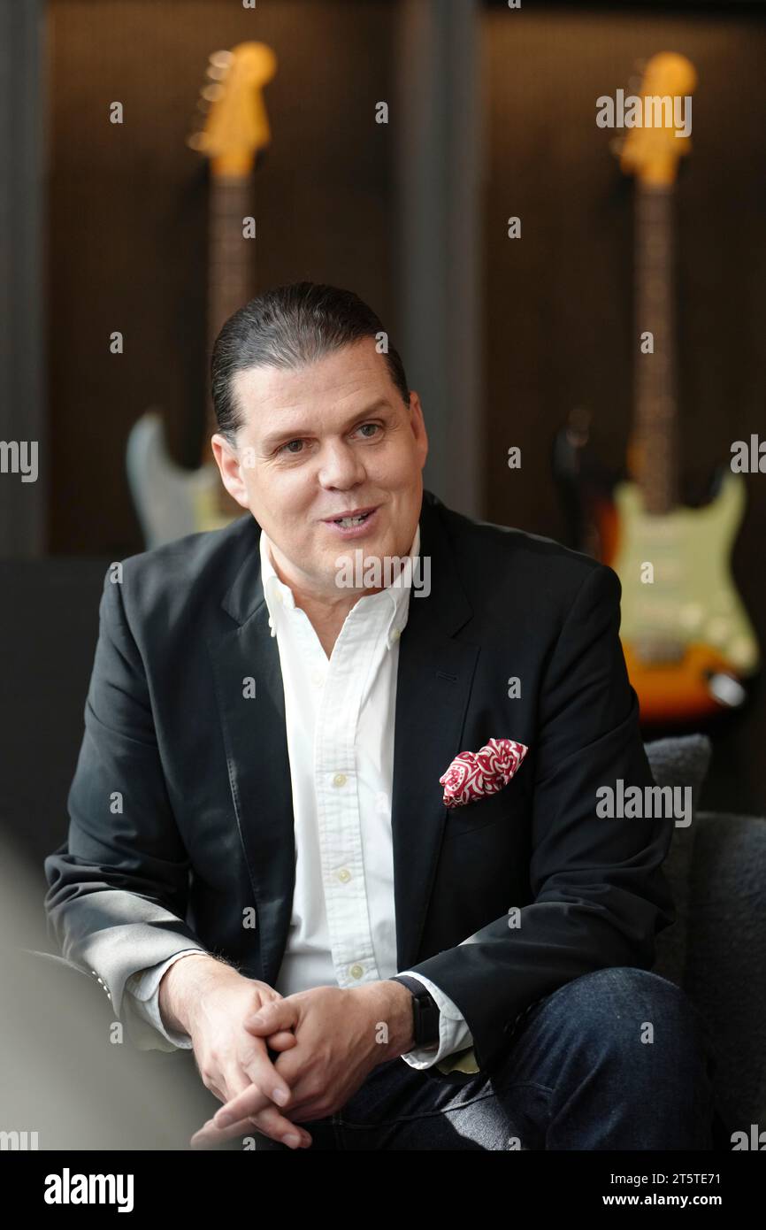 Edward Cole, the President of Asia Pacific at Fender, attends an ...