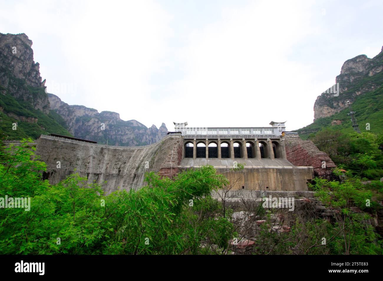 reservoir landscape in Yuntai mountain scenic spot, jiaozuo city, henan ...