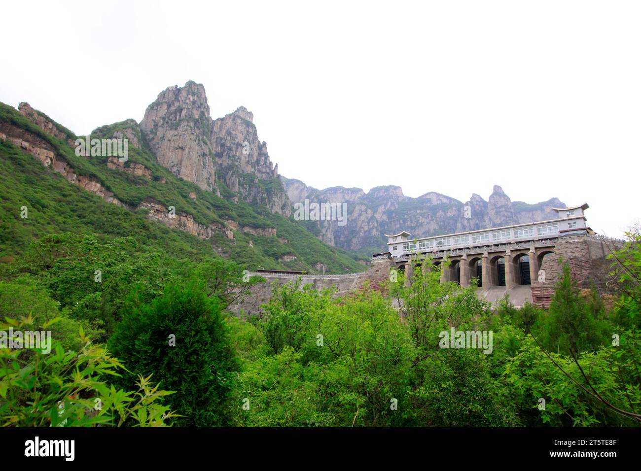 reservoir landscape in Yuntai mountain scenic spot, jiaozuo city, henan ...