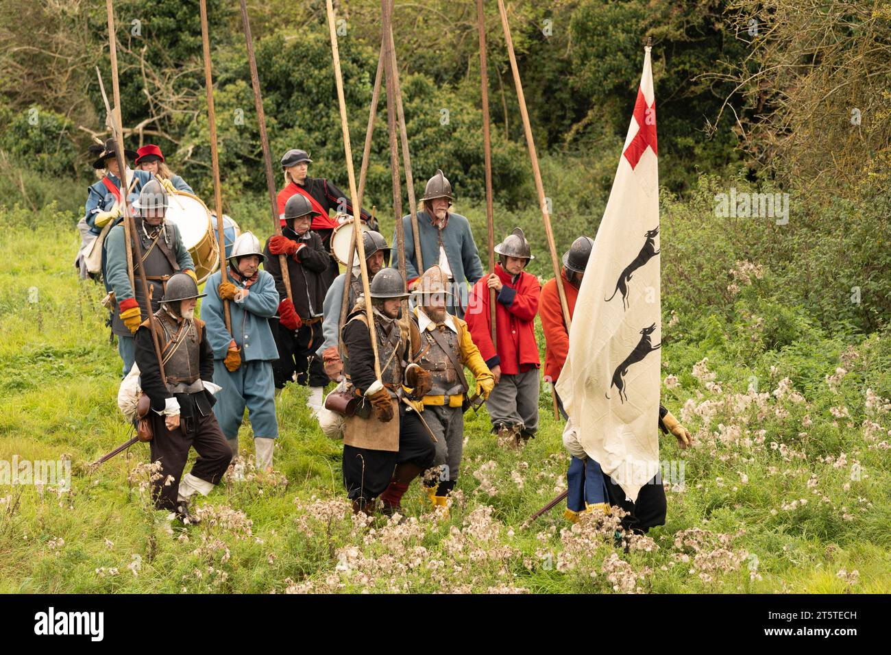 Royalist foot colours flag - Sir Gilbert Talbot's (Yellow Coats) at the ...