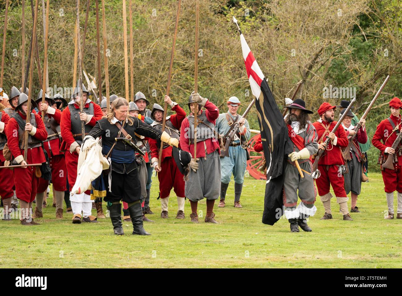 English civil war royalist ensigns hi-res stock photography and images ...