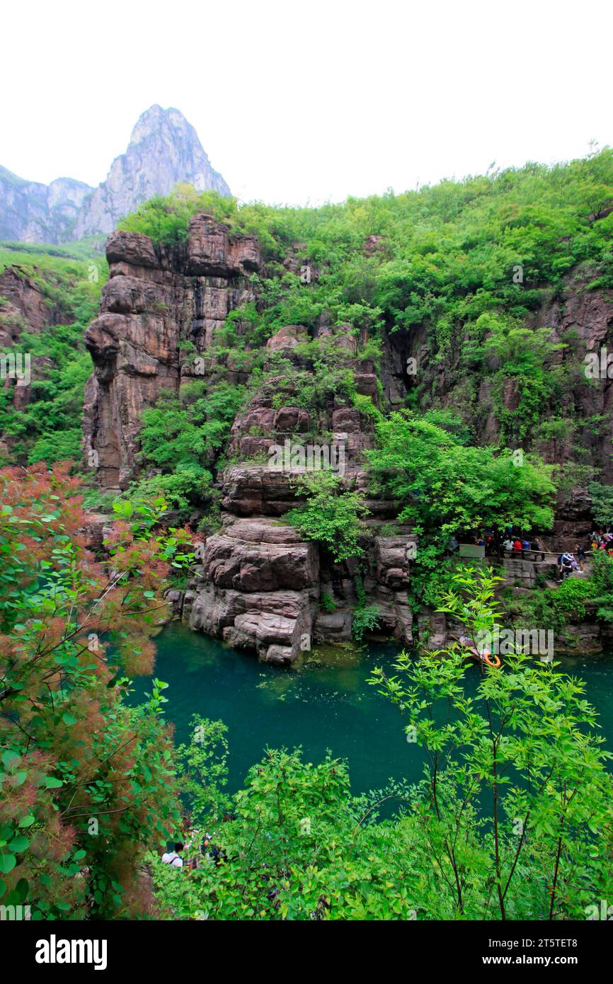 yuntai mountain scenic spot scenery, jiaozuo city, henan province ...