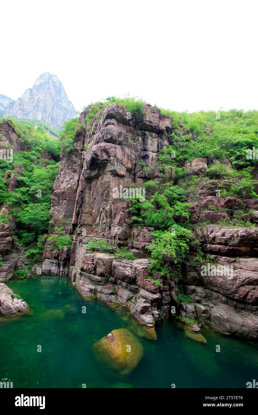 yuntai mountain scenic spot scenery, jiaozuo city, henan province ...