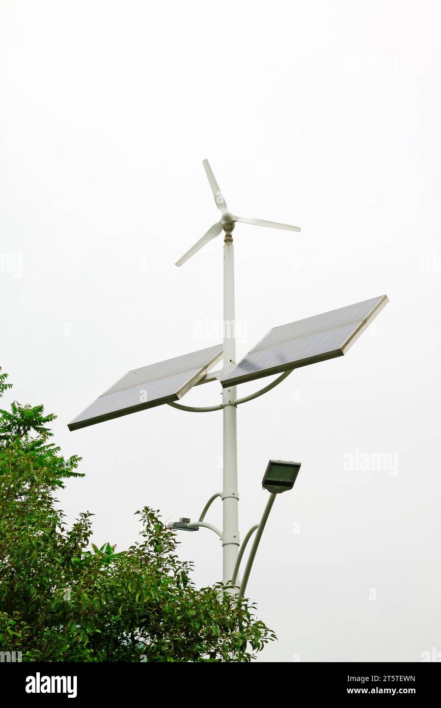 Solar wind panels street hi-res stock photography and images - Alamy