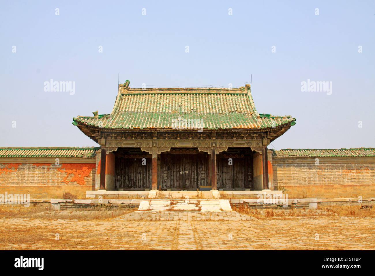 traditional Chinese architectural style walls and gates in Eastern ...