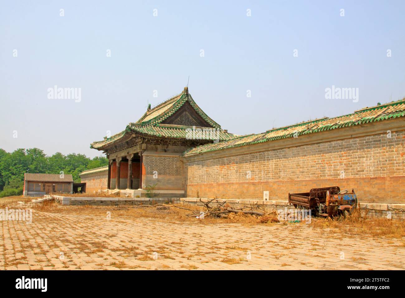 traditional Chinese architectural style walls and gates in Eastern ...