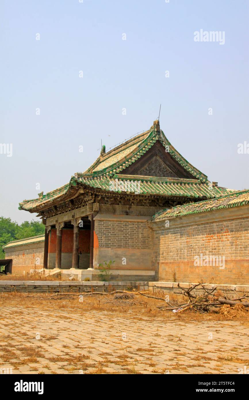 traditional Chinese architectural style walls and gates in Eastern ...