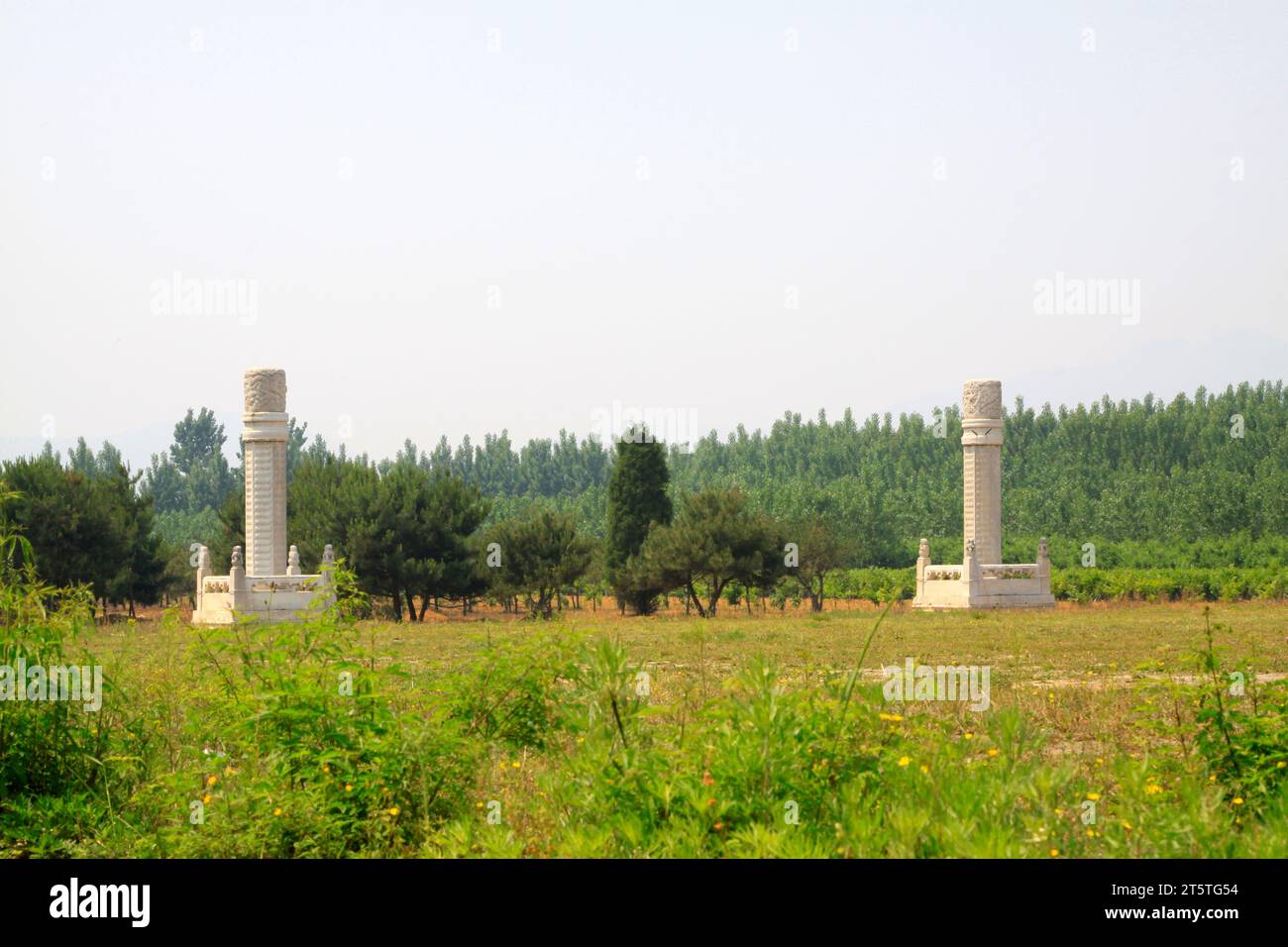 Chinese ancient stone tablet in Eastern Royal Tombs of the Qing Dynasty ...