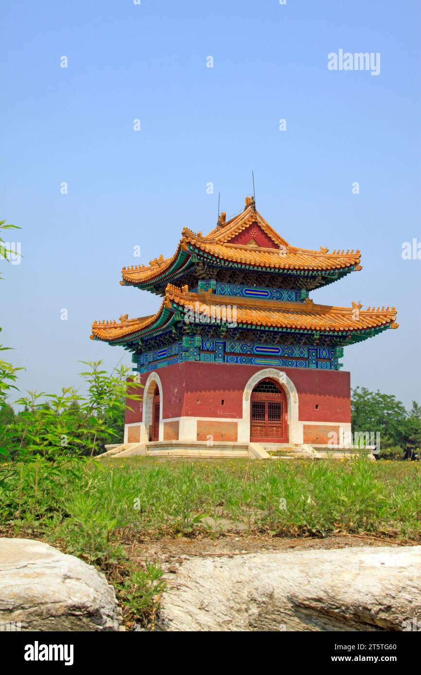 Chinese ancient architectural landscape in Eastern Royal Tombs of the ...
