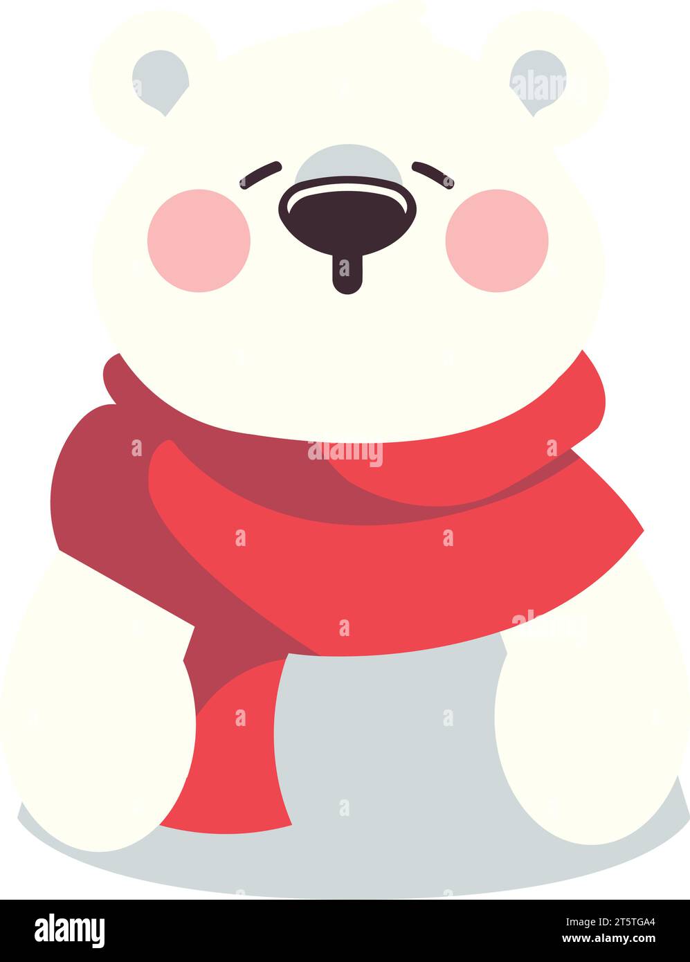 christmas bear cartoon Stock Vector Image & Art - Alamy