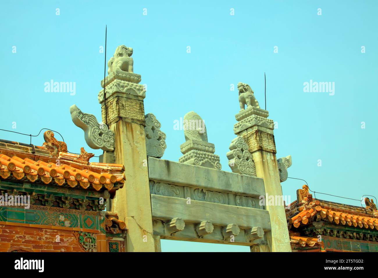 stone carving sculpture, Chinese ancient architectural landscape in ...