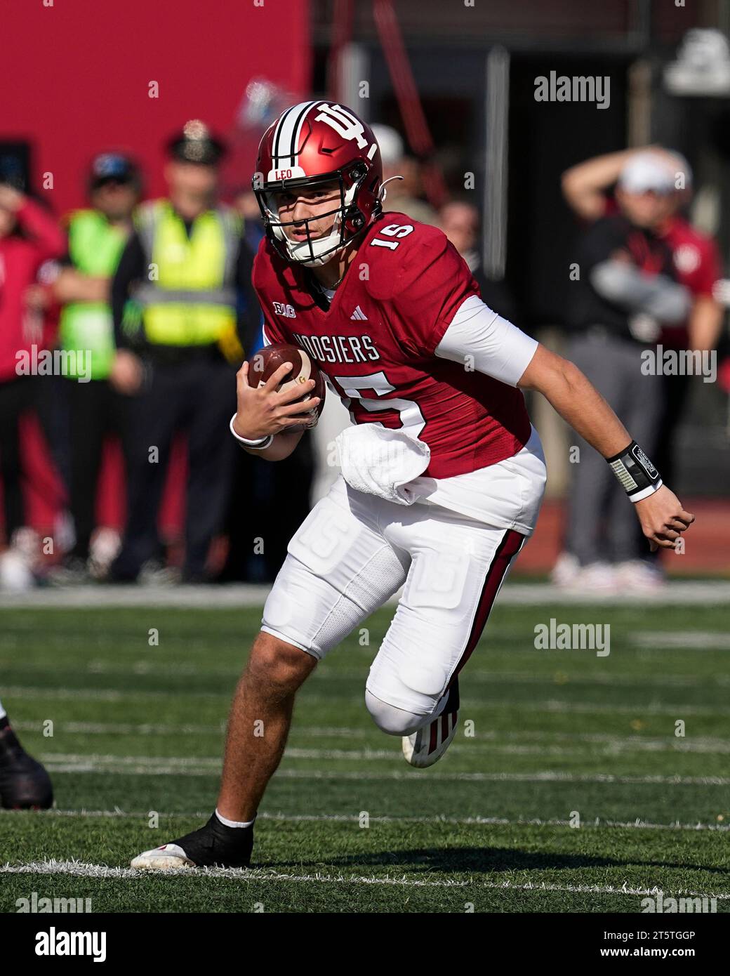 Indiana quarterback Brendan Sorsby runs during the first half of an ...