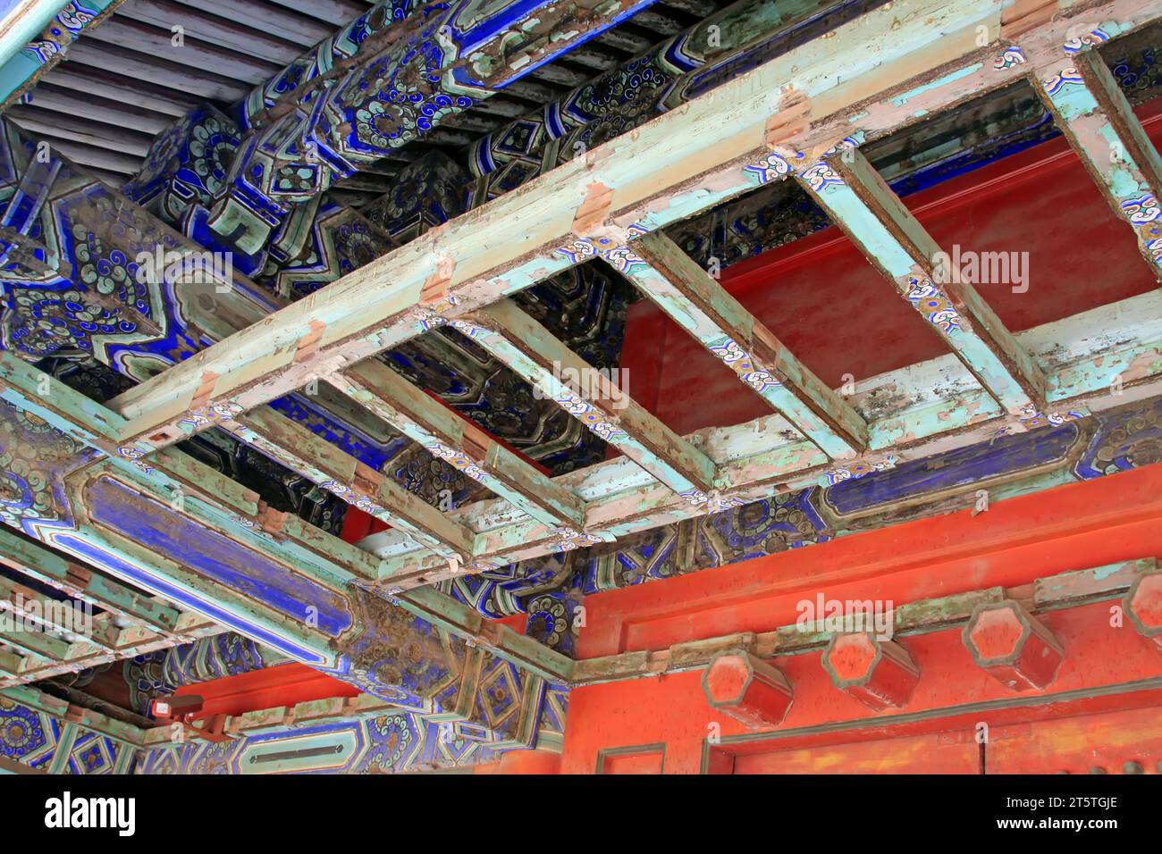 ceiling in ancient China Stock Photo - Alamy