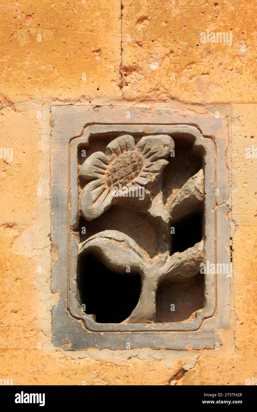 Wall decorative texture in ancient China Stock Photo - Alamy