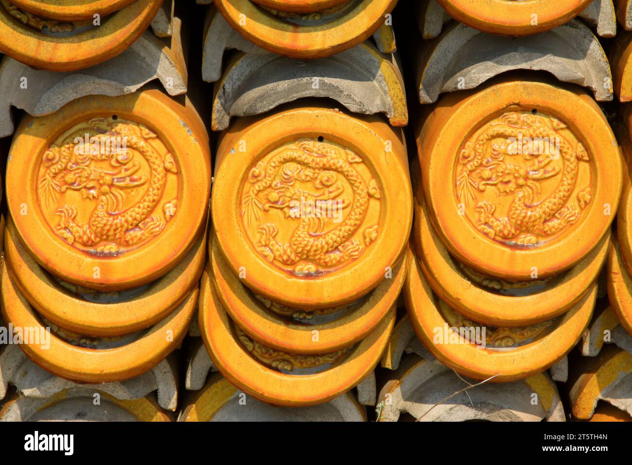 Yellow glazed tile Stock Photo - Alamy