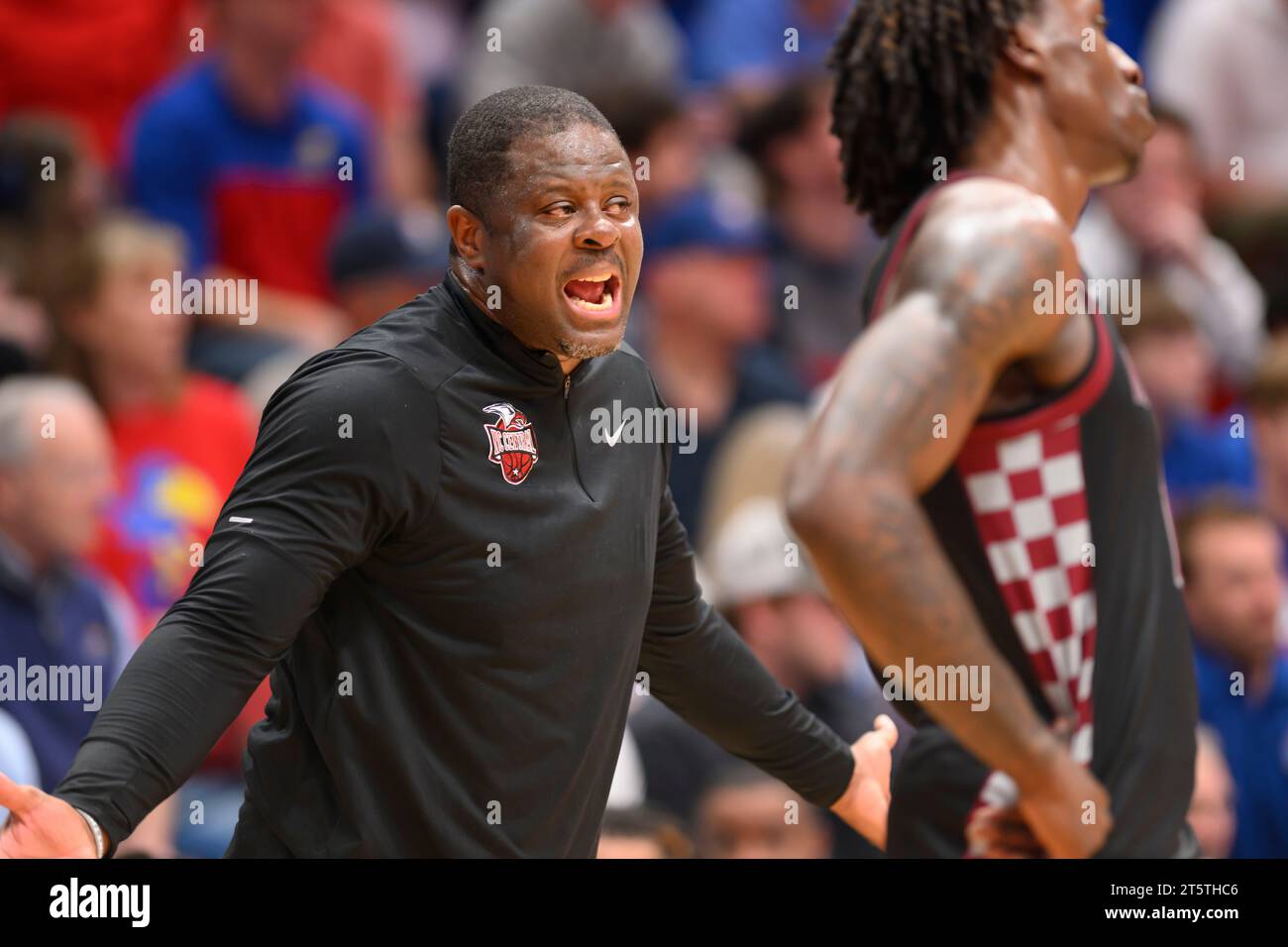North Carolina Central head coach LeVelle Moton calls out to his team ...