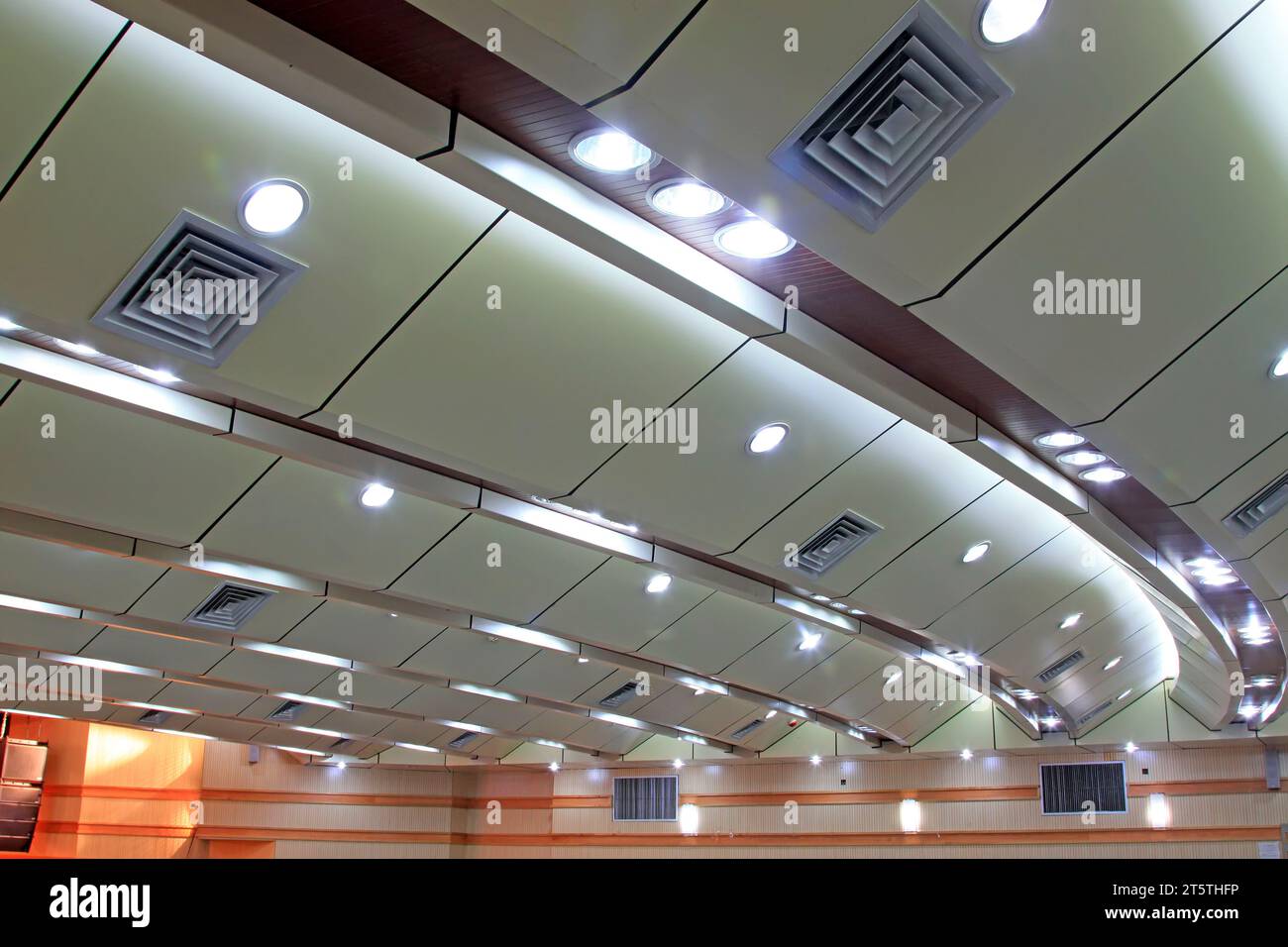 Auditorium ceiling lighting effects Stock Photo - Alamy