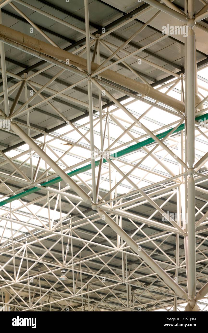 steel tube truss, closeup of photo Stock Photo - Alamy