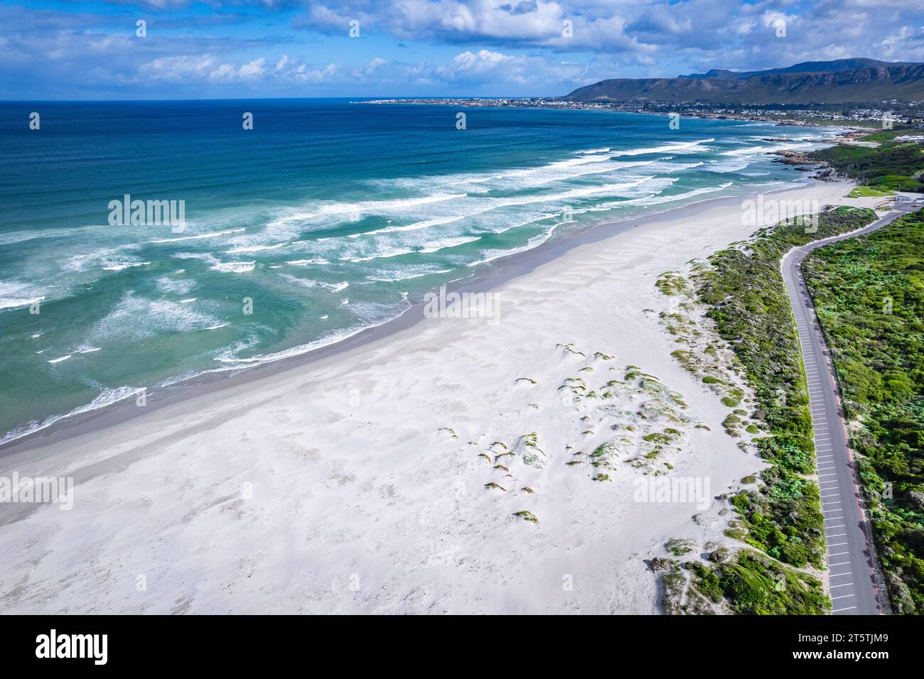 Aerial view of Grotto beach in Hermanus, South Africa Stock Photo - Alamy
