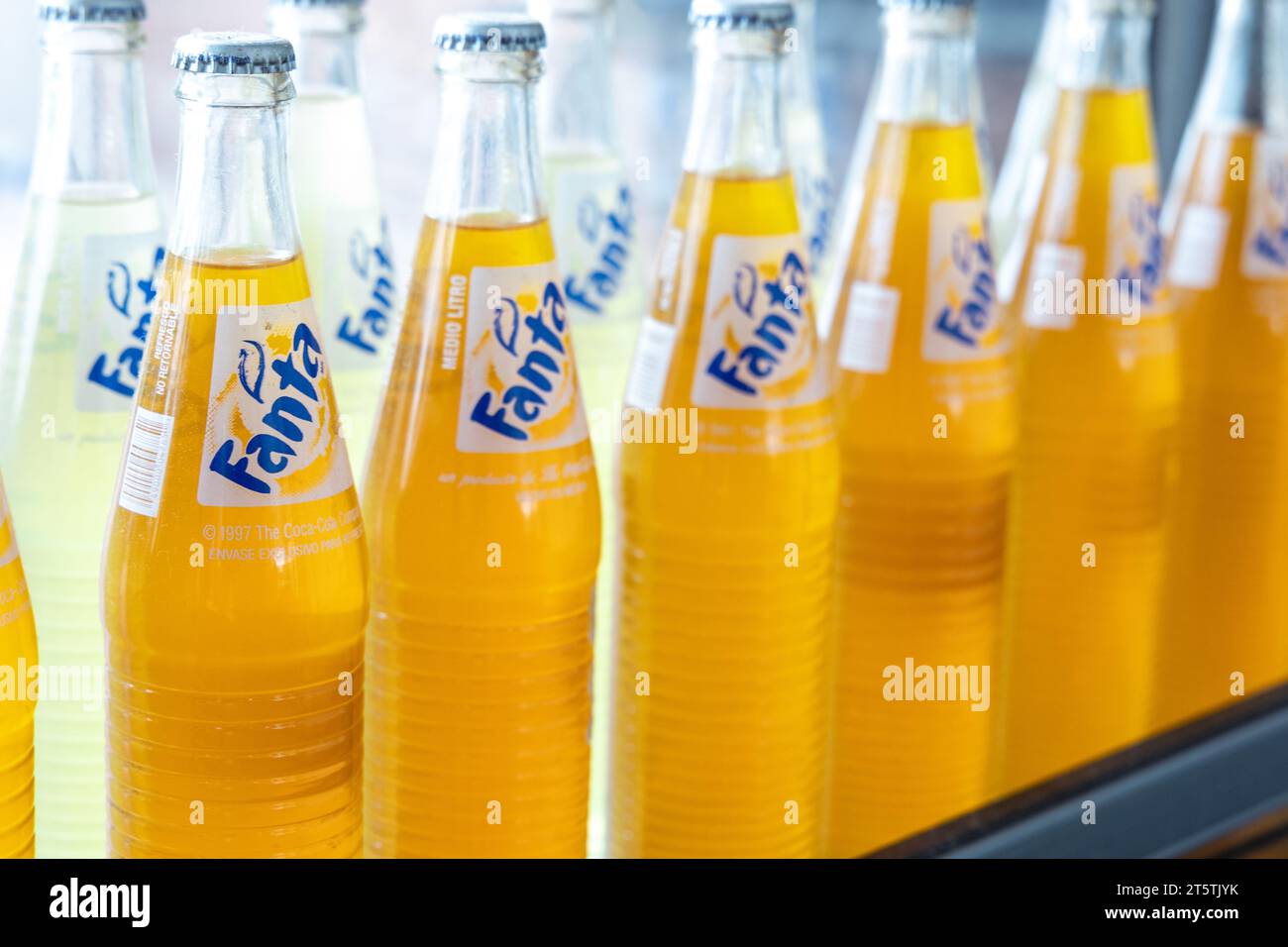 Arcadia, Oklahoma - October 25th, 2023: Fanta at Pops 66 Soda Ranch on ...