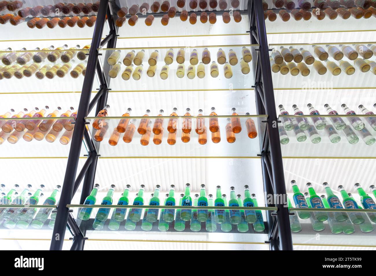 Arcadia, Oklahoma - October 25th, 2023: Variety of beverages in bottles ...