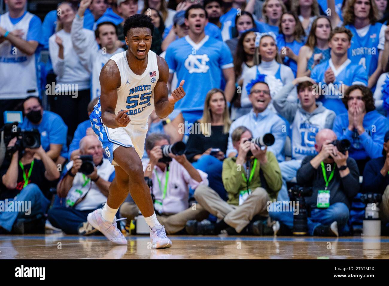 Chapel Hill, NC, USA. 6th Nov, 2023. North Carolina Tar Heels forward ...
