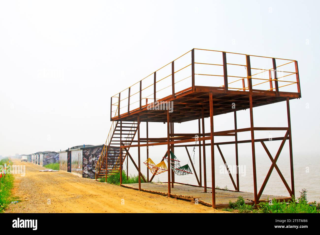 Seaside viewing platform Stock Photo - Alamy