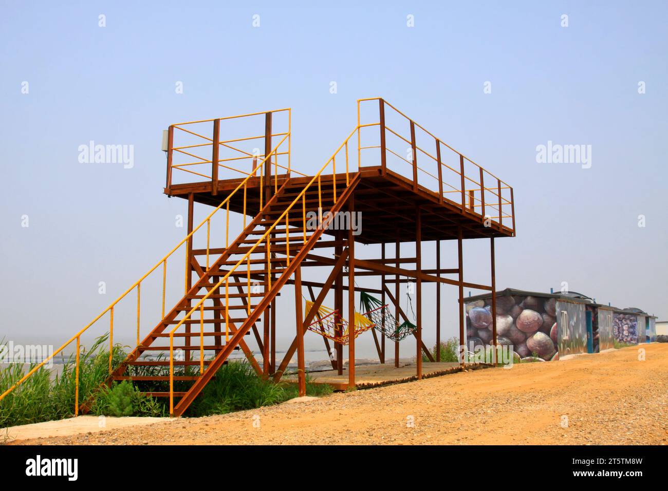 Seaside viewing platform Stock Photo - Alamy