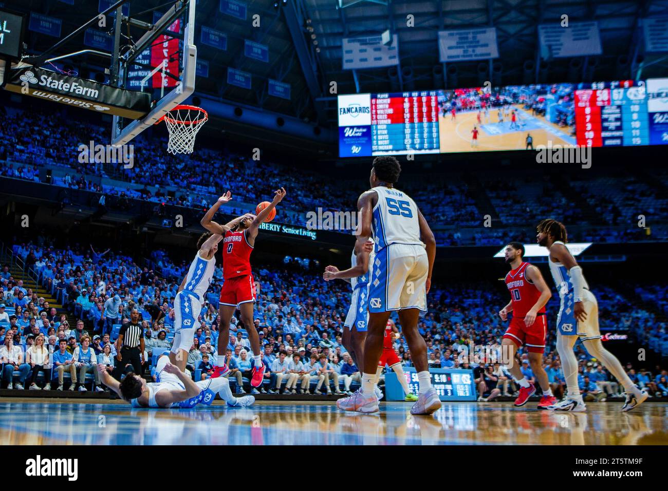 Chapel Hill, NC, USA. 6th Nov, 2023. North Carolina Tar Heels forward ...