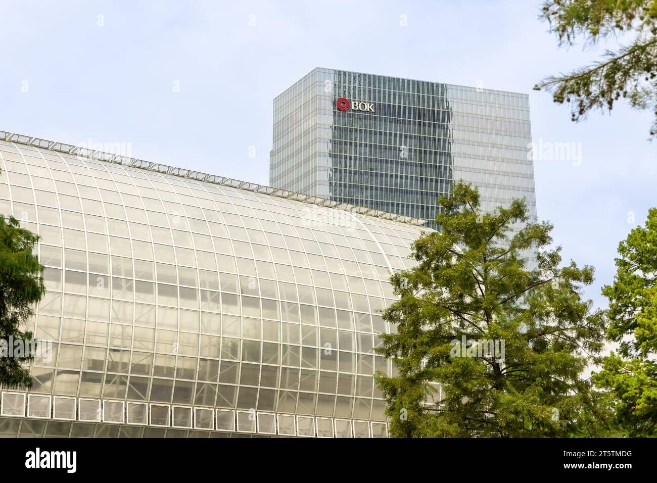 Oklahoma City, USA - October 25th, 2023: BOK Park Plaza office ...