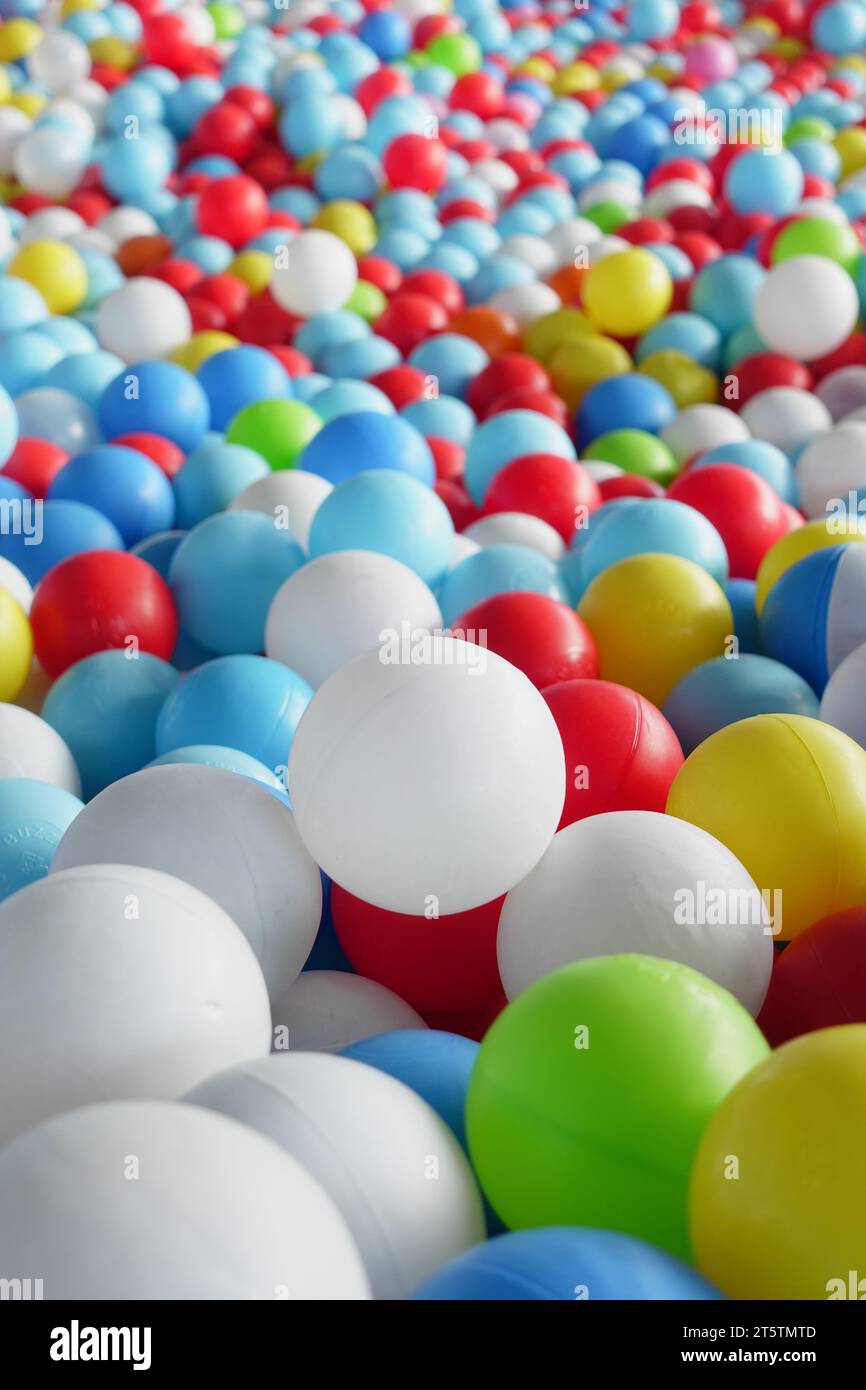 colorful balls in a child indoor play ground Stock Photo - Alamy