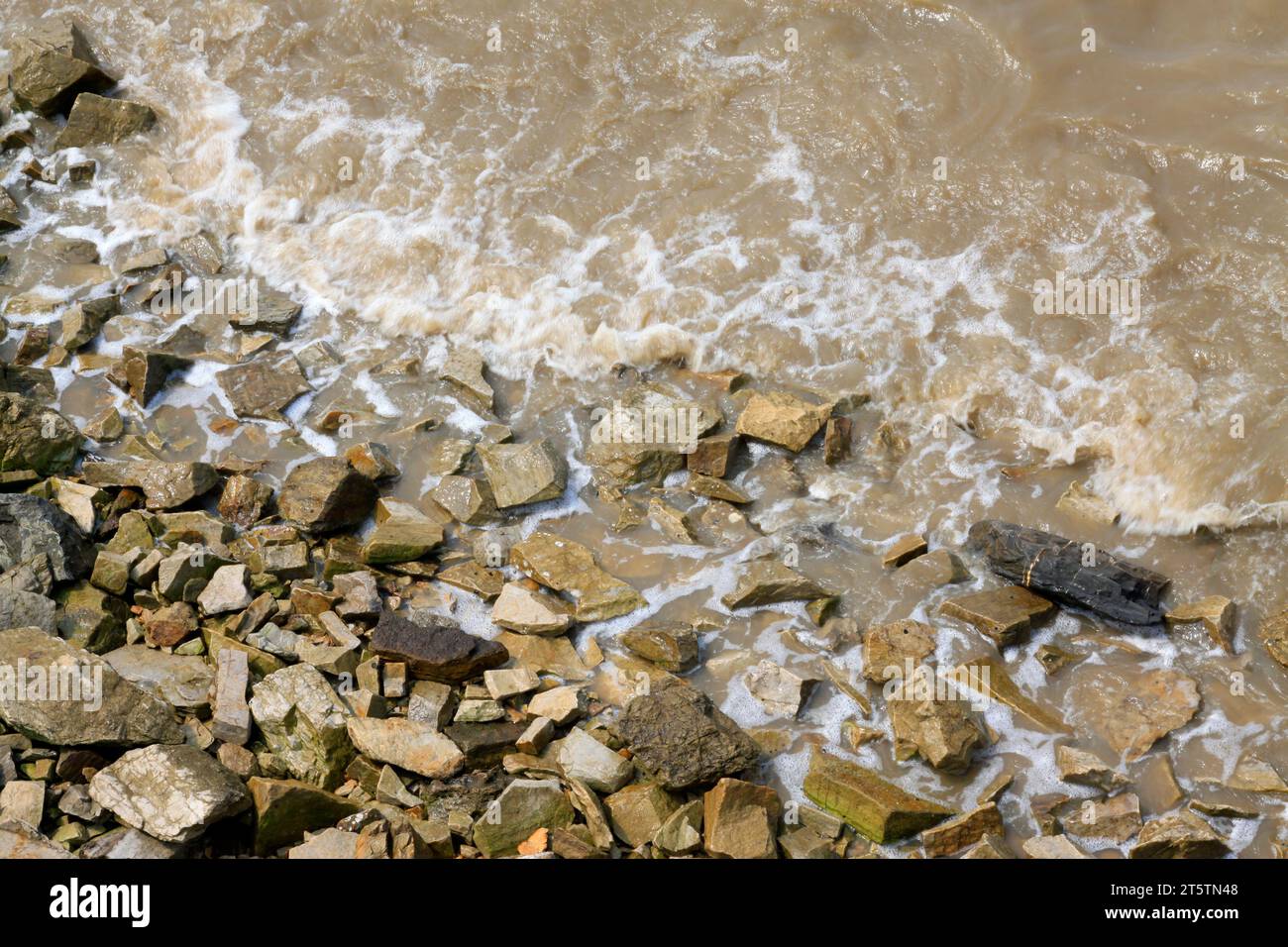 Gravel by water Stock Photo - Alamy